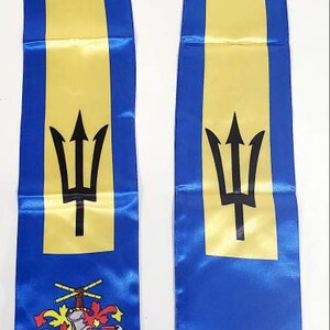 Barbados Graduation Stoles/sash - Etsy