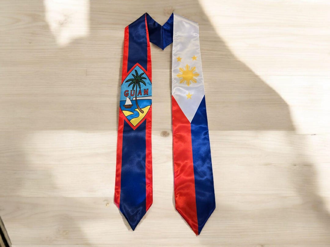 Mix Guam and Philippines Flag Graduation Stoles/sash - Etsy