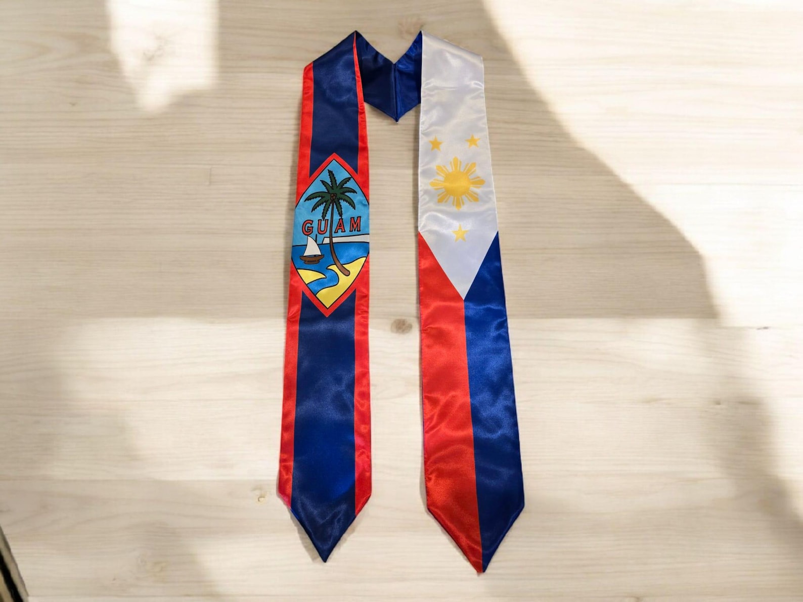 Mix Guam and Philippines Flag Graduation Stoles/sash - Etsy