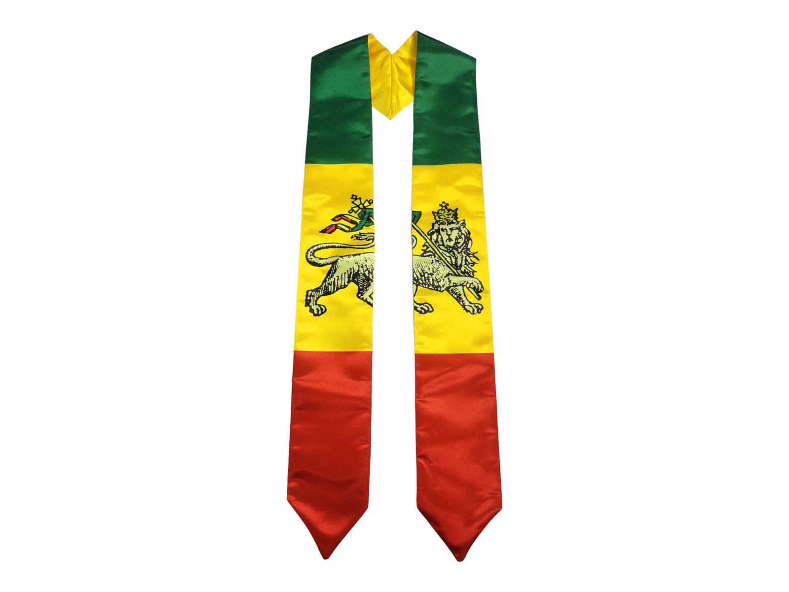 Ethiopia Rastafari Lion Flag Graduation Sash/stole International Study ...