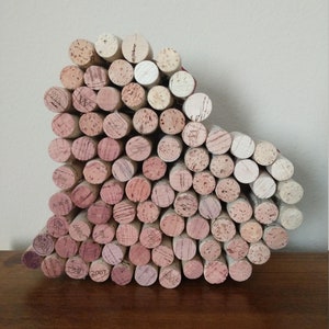 Wine Cork Heart - Valentines Day Heart - Etsy