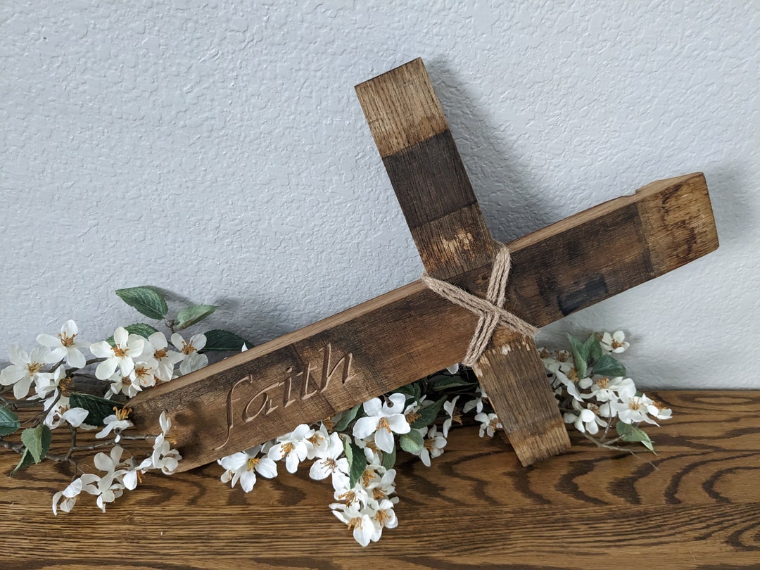Wine Stave Cross - Etsy