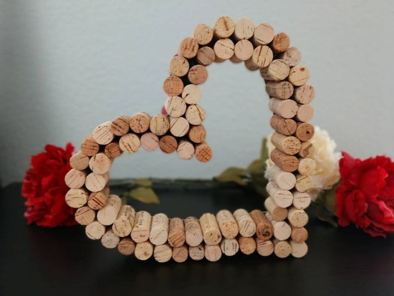 Wine Cork Heart Outline - Etsy