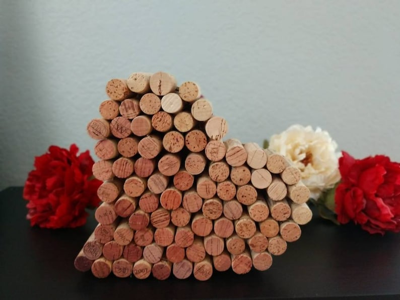 Wine Cork Heart Valentines Day Heart - Etsy