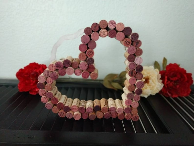 Wine Cork Heart Outline - Etsy