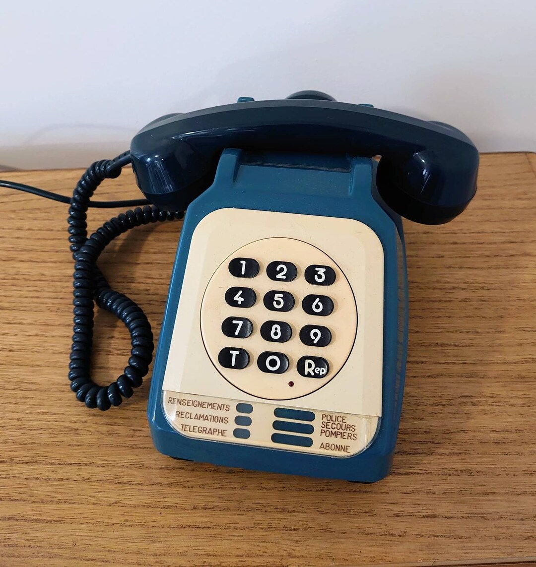 Vintage Keypad Telephone - Etsy