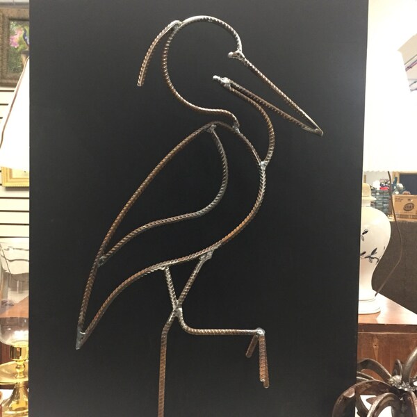 Metal Heron - Etsy