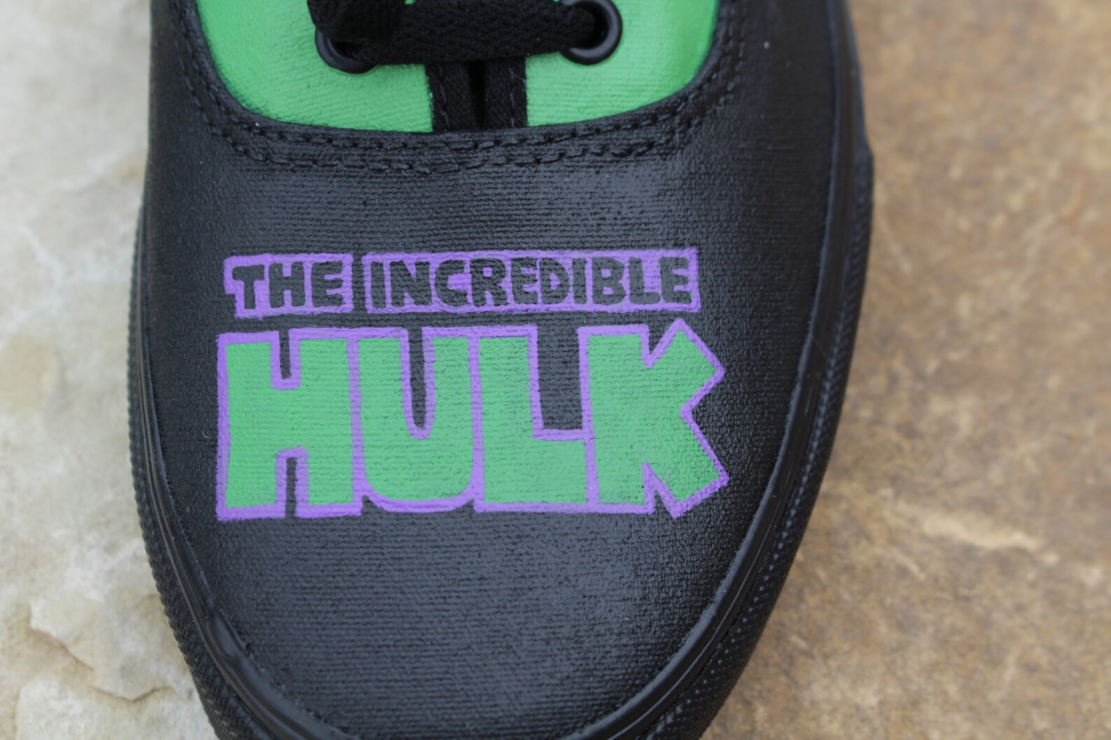 Hand Painted Shoes the Incredible Hulk | Etsy