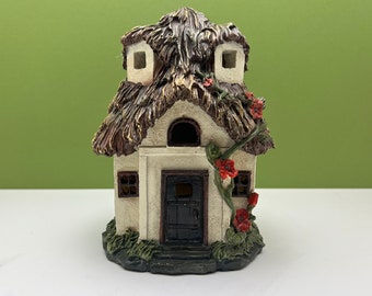 Fairy Garden Miniature Resin Solar Cottage House - Etsy