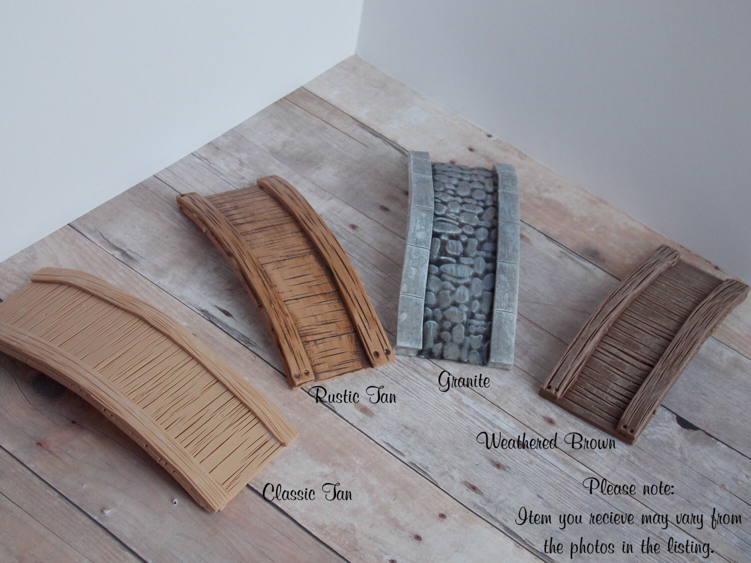 Fairy Garden Faux Wood Bridge - Etsy