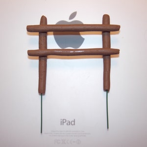 Miniature Fairy Garden Faux Wood Fence Gnome Pixie Accessory Terrarium ...