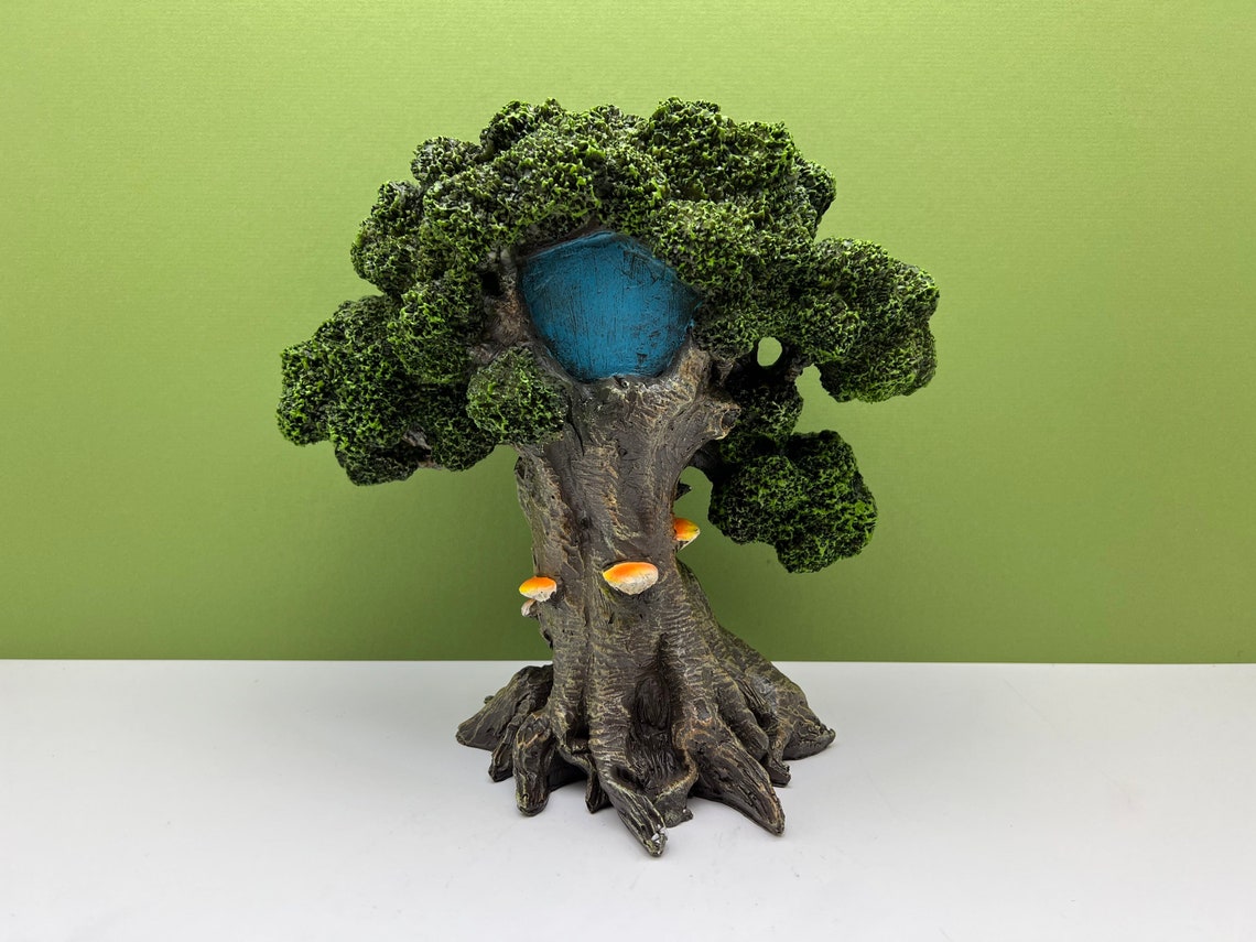 Fairy Garden Miniature Resin Tree House With Face - Etsy