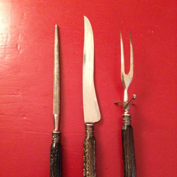 Meat Carving Set - Etsy