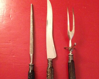 Meat Carving Set - Etsy