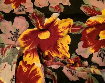 Floral Cotton Pillow Sham Panel Fabric 28 X 22 Inches Set of - Etsy