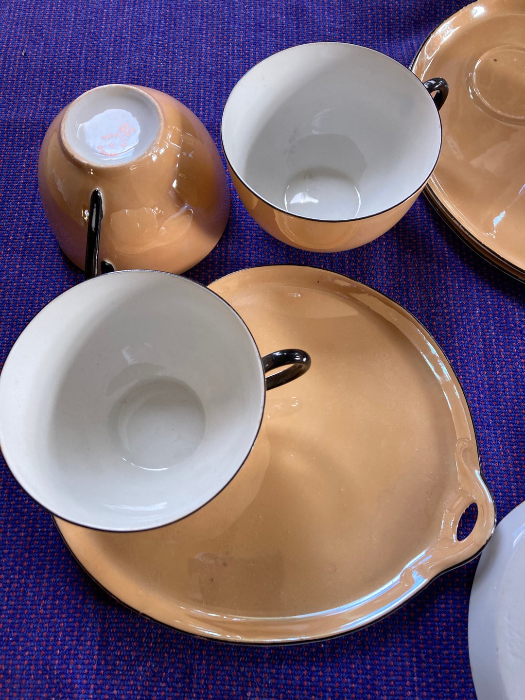 Vintage Bavarian Lusterware Party Tea Set - Etsy