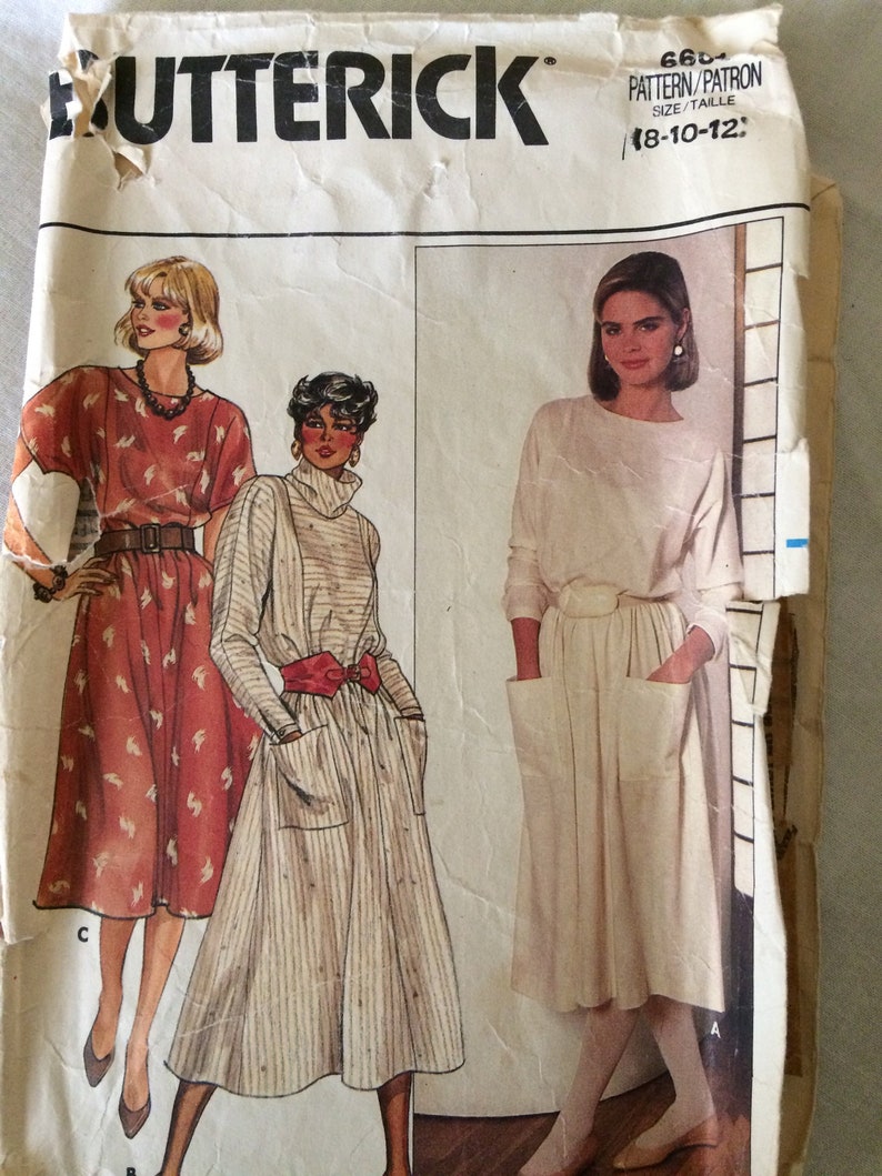 1990s Butterick Dress Pattern - Etsy