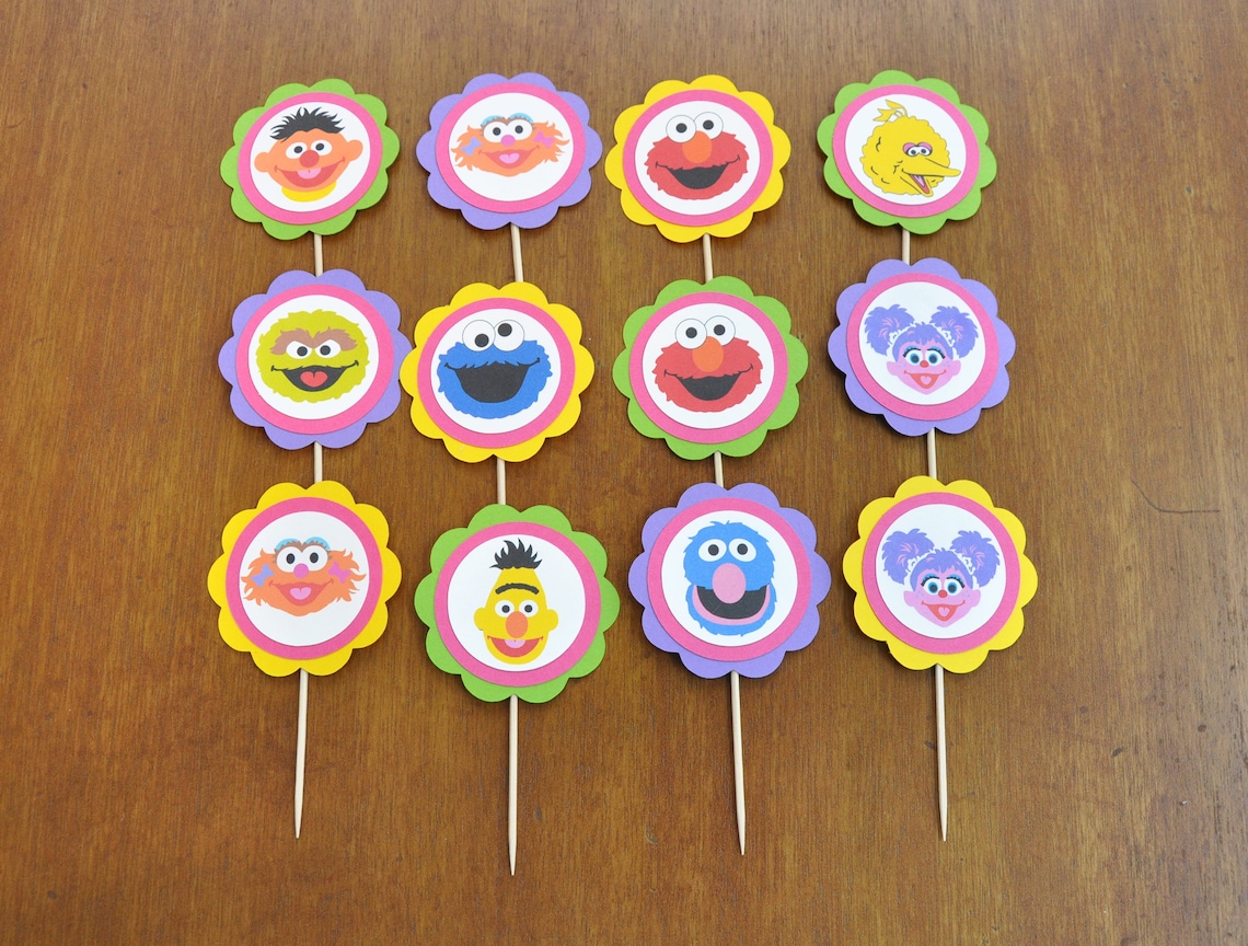 Sesame Street Cupcake Toppers Party City at Heather Colter blog