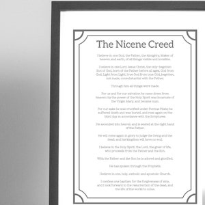 Catholic Prayer Cards Nicene Creed - Etsy