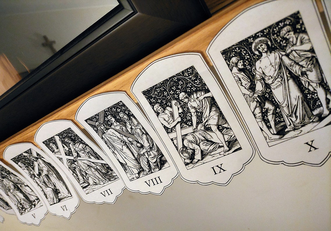 Printable Stations of the Cross Banner Catholic Lent - Etsy