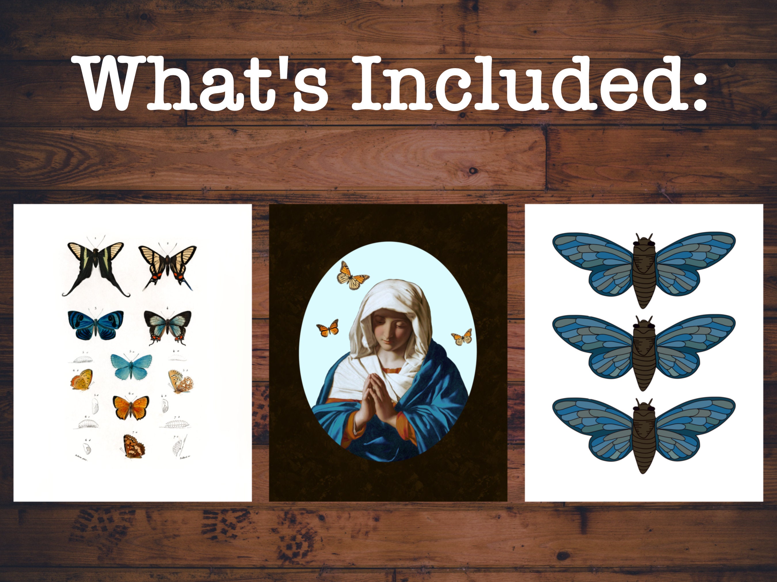 Wall Collage Catholic Dorm Room Decor Digital Download Mary Wall Decor ...