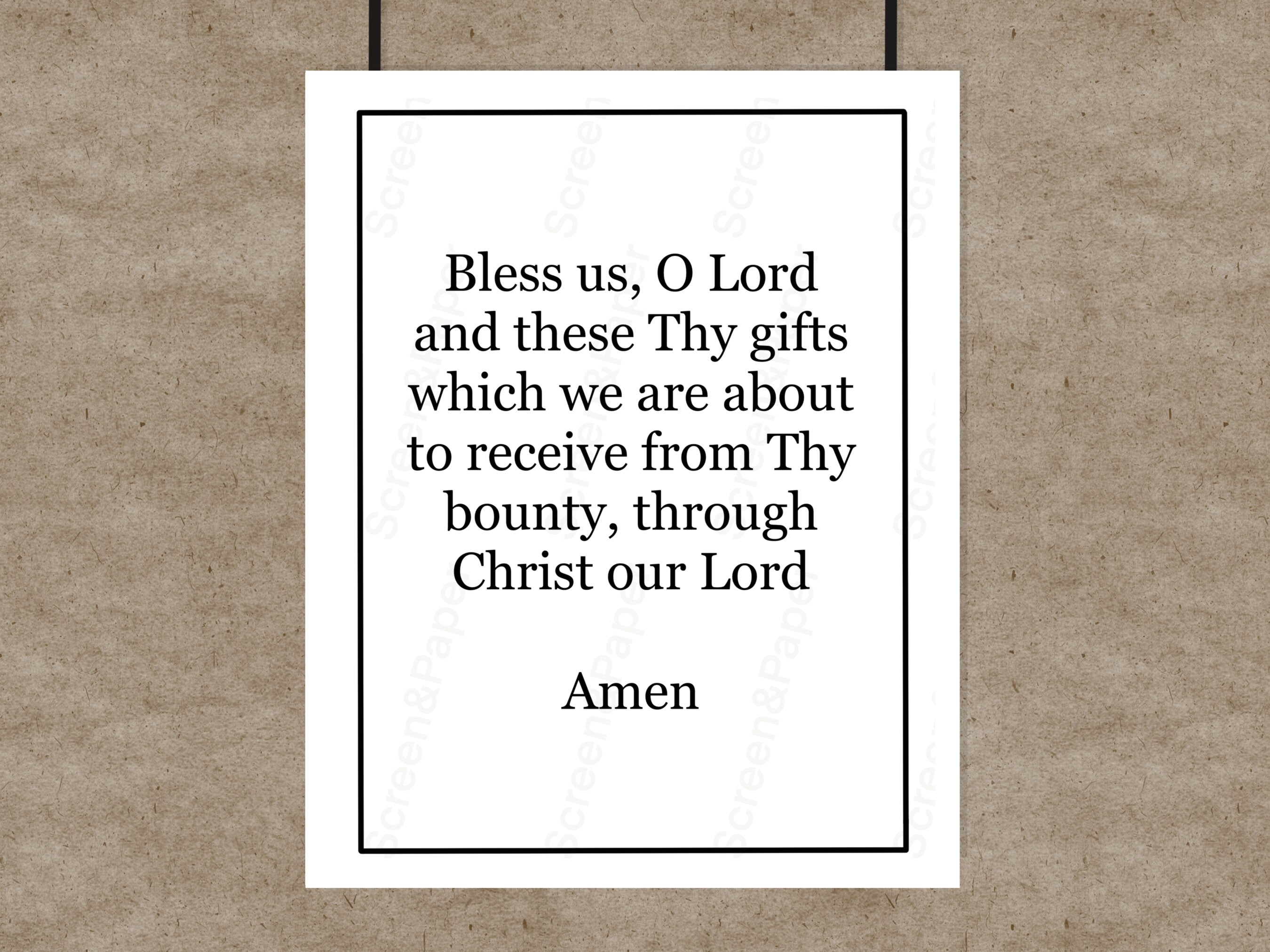 Catholic Before and After Meal Prayer Digital Download of Meal Prayers ...