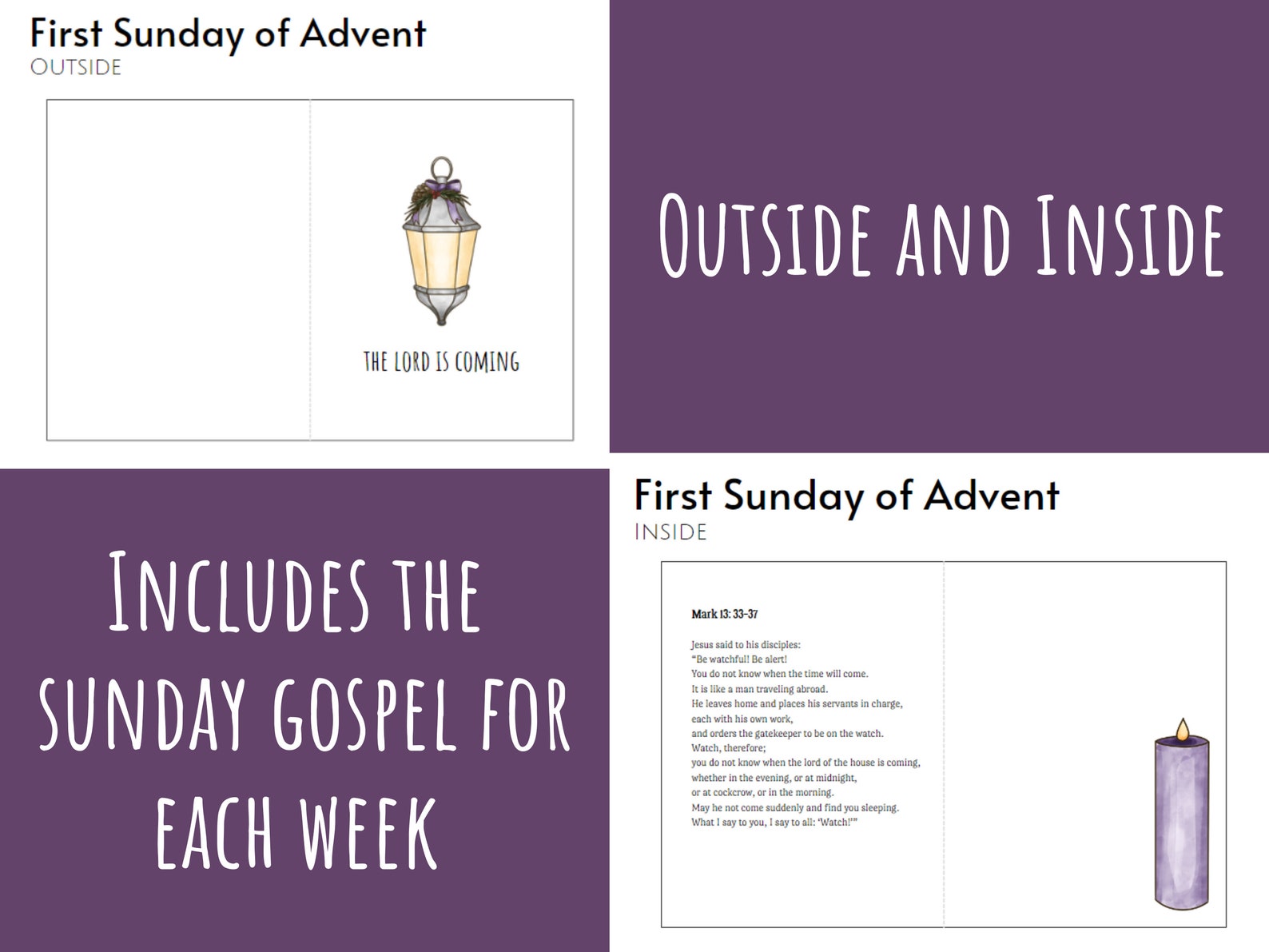 Printable Catholic Advent Cards Catholic Scripture Advent Calendar Gift ...