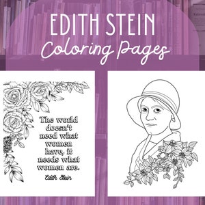 Edit Stein Coloring Pages for Catholic Kids Projects for Homeschool ...