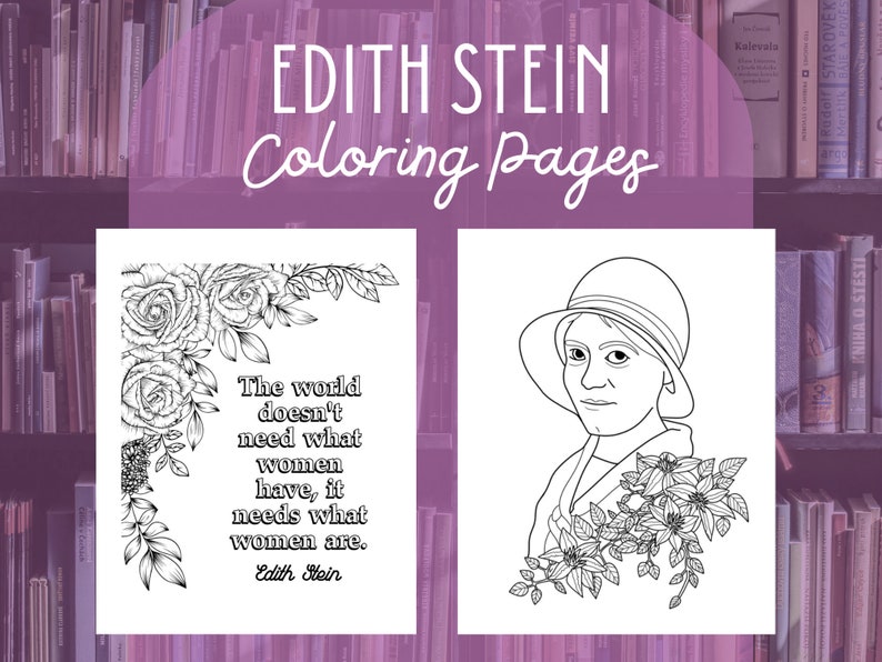Edit Stein Coloring Pages for Catholic Kids Projects for Homeschool ...