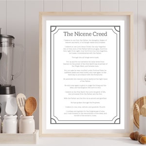 Nicene Creed Poster for Catholic Classroom Poster for Homeschool Prayer ...
