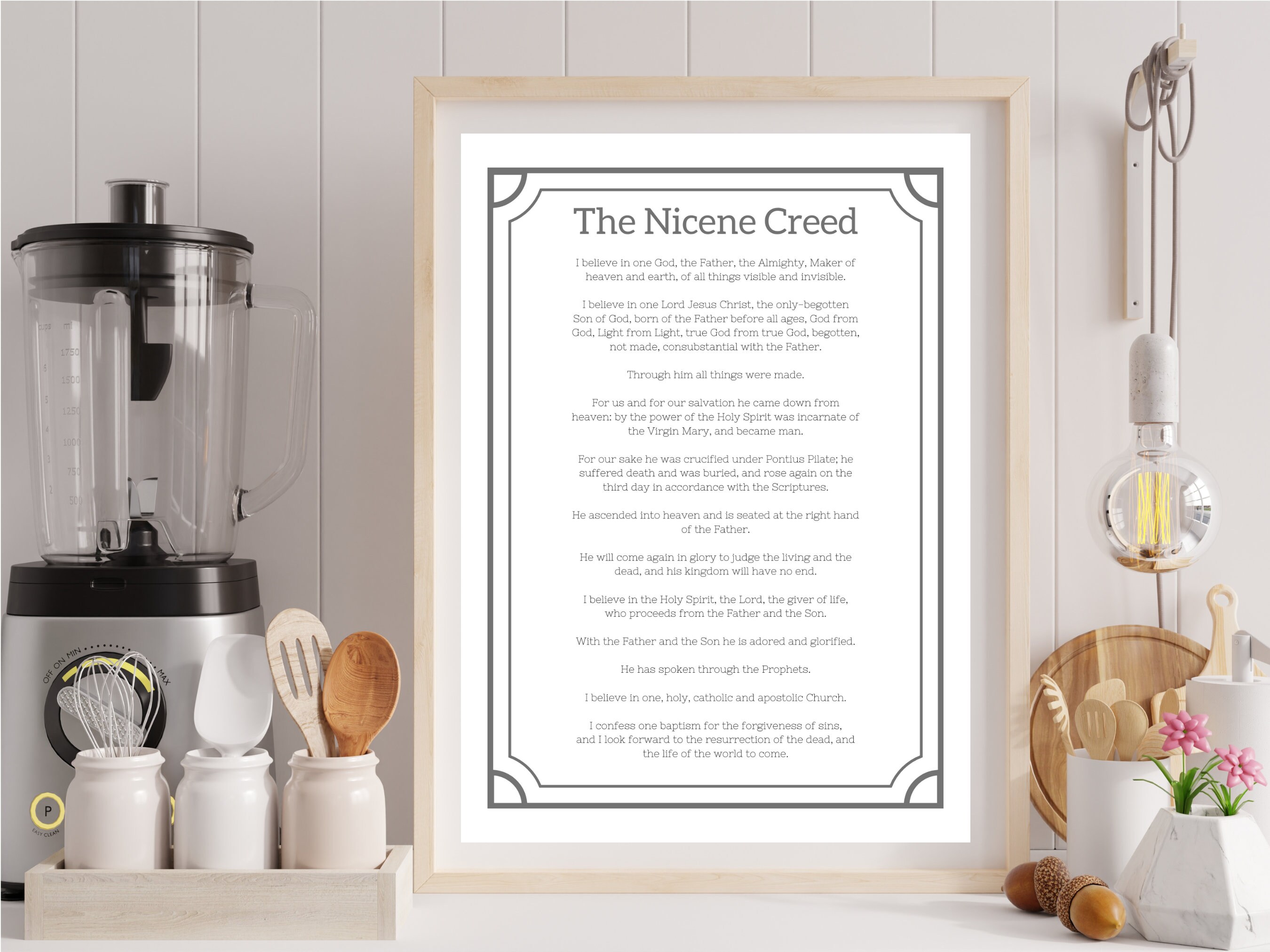 Nicene Creed Poster for Catholic Classroom Poster for Homeschool Prayer ...