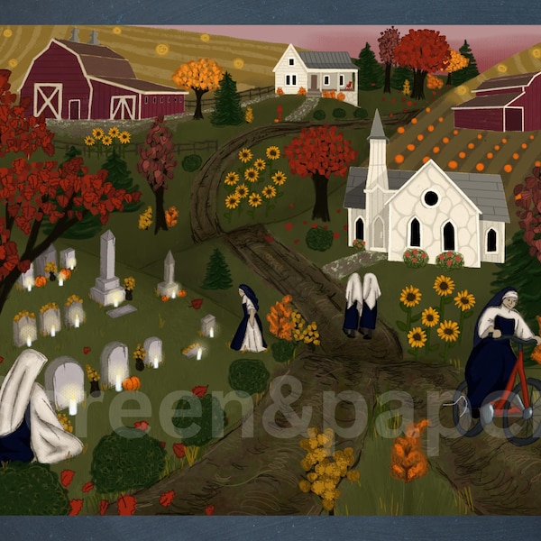 Halloween Folk Art - Etsy