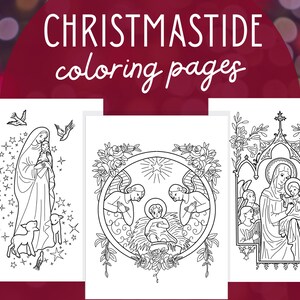 Advent Coloring Pages for Catholic Kids Projects for Homeschool ...