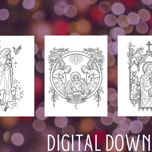 Advent Coloring Pages for Catholic Kids Projects for Homeschool ...