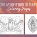 Assumption of Mary Coloring Pages Printable Catholic Coloring Pages ...