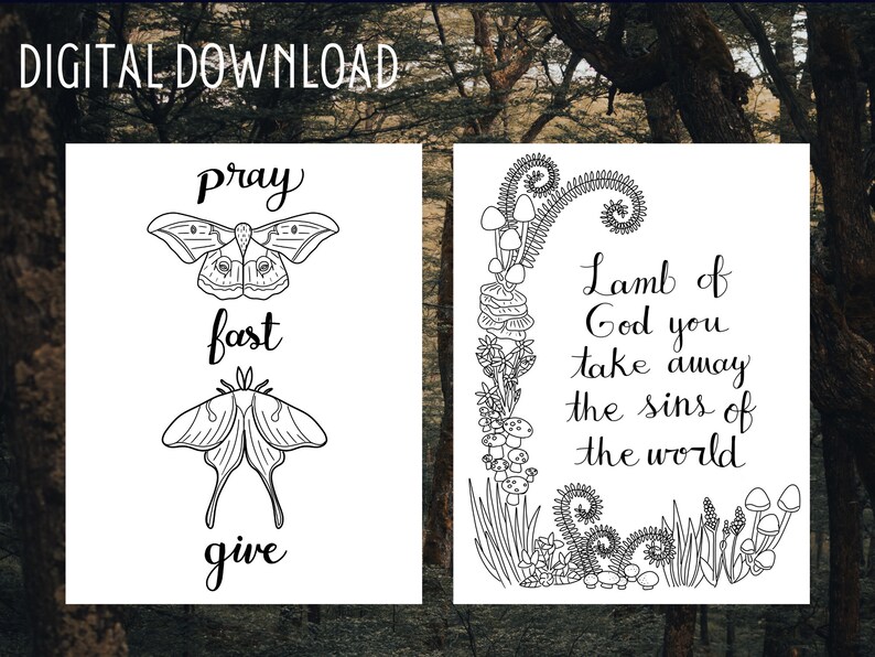 Lent Craft Lent Family Activities Lent Decor Catholic Coloring Pages ...