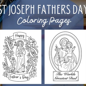 Saint Joseph Coloring Pages for Fathers Day Gift Idea From Kids ...