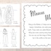 Mary Paper Doll Prinatble for Homeschool Kids Printable Marian Apparations Coloring Virgin Mary ...