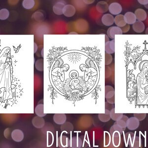 Advent Coloring Pages for Catholic Kids Projects for Homeschool ...