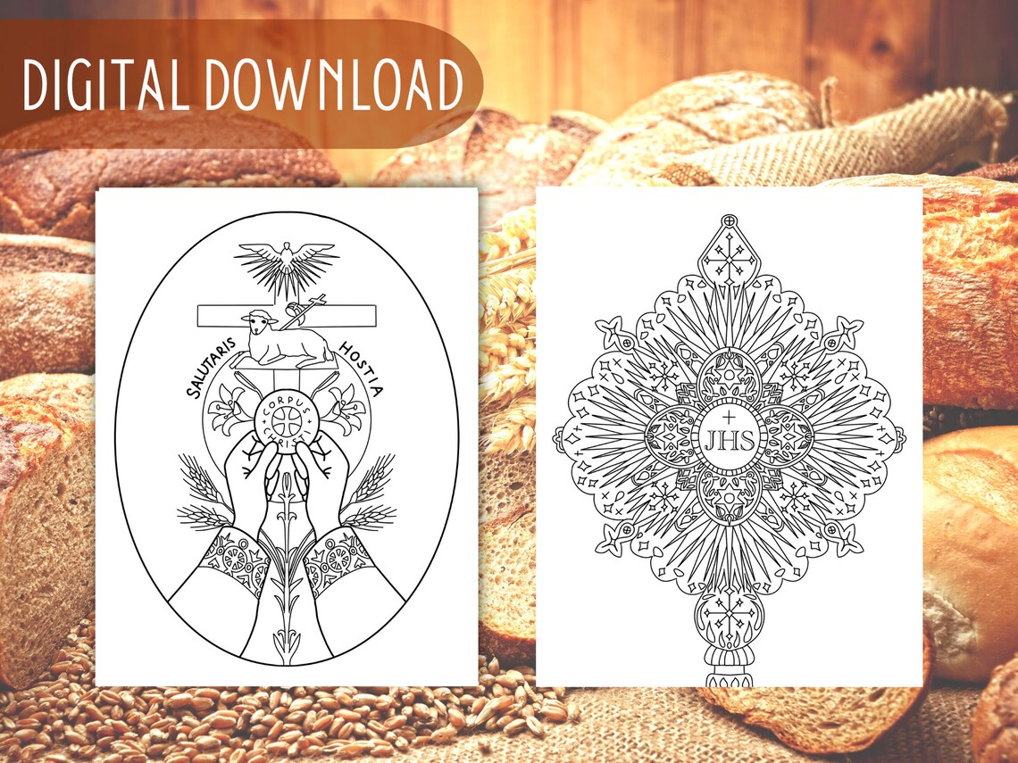 Corpus Christi Coloring Pages for Catholic Kids Projects for Homeschool ...