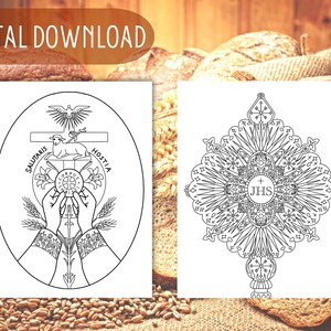 Corpus Christi Coloring Pages for Catholic Kids Projects for Homeschool ...