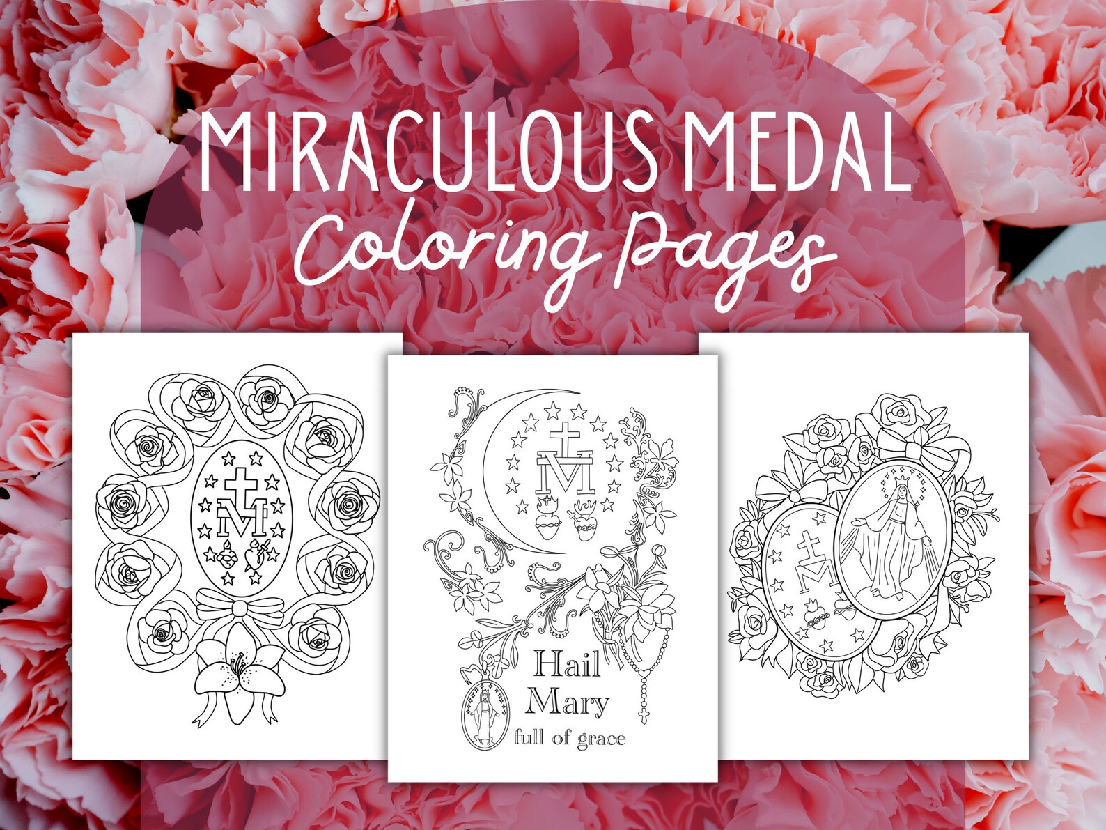 Mary Coloring Pages for Catholic Kids Projects for Homeschool Printable ...