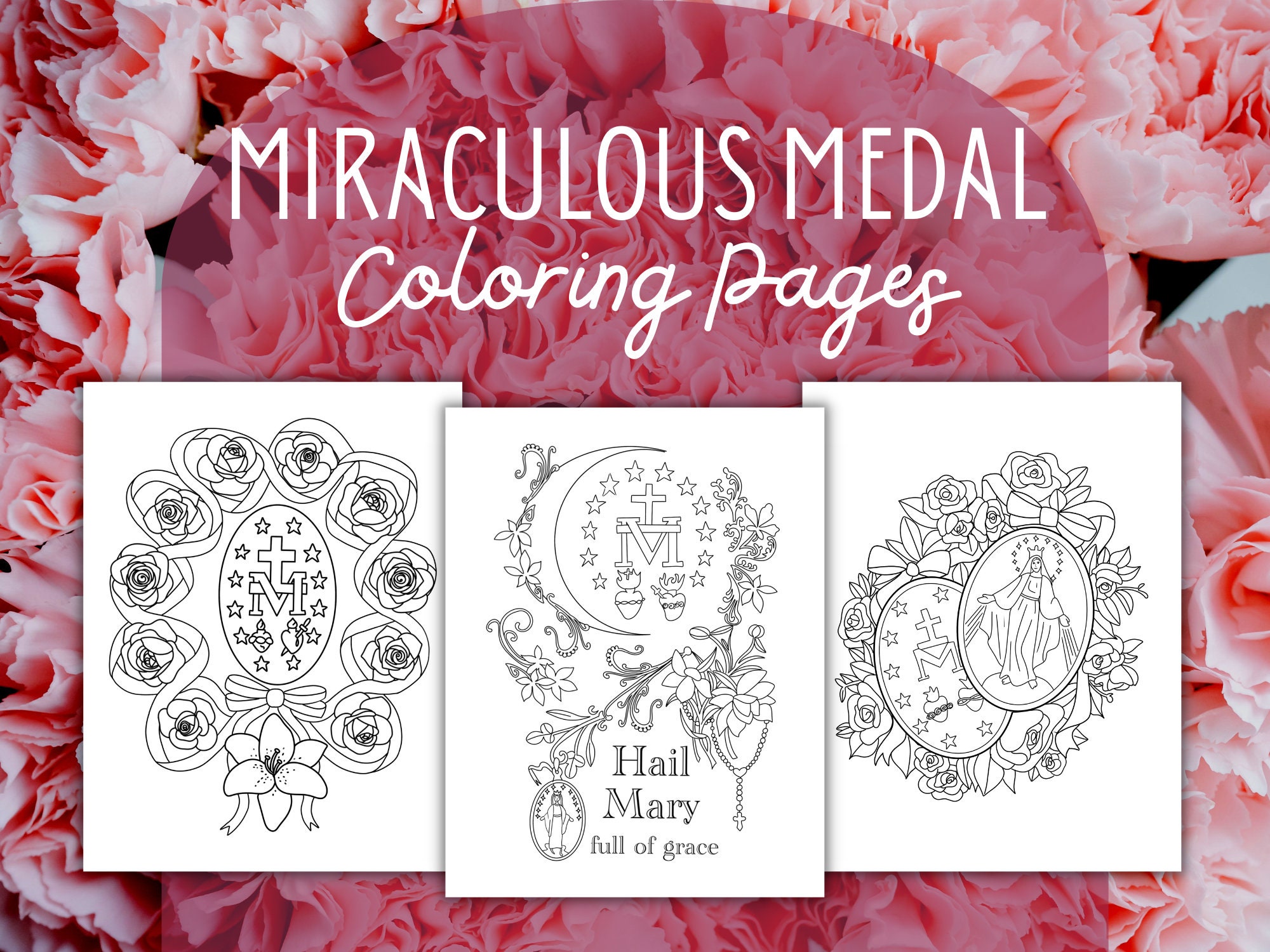 Mary Coloring Pages for Catholic Kids Projects for Homeschool Printable ...