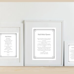 Memorare Prayer Card Memorare Print of Memorare Poster for Catholic ...