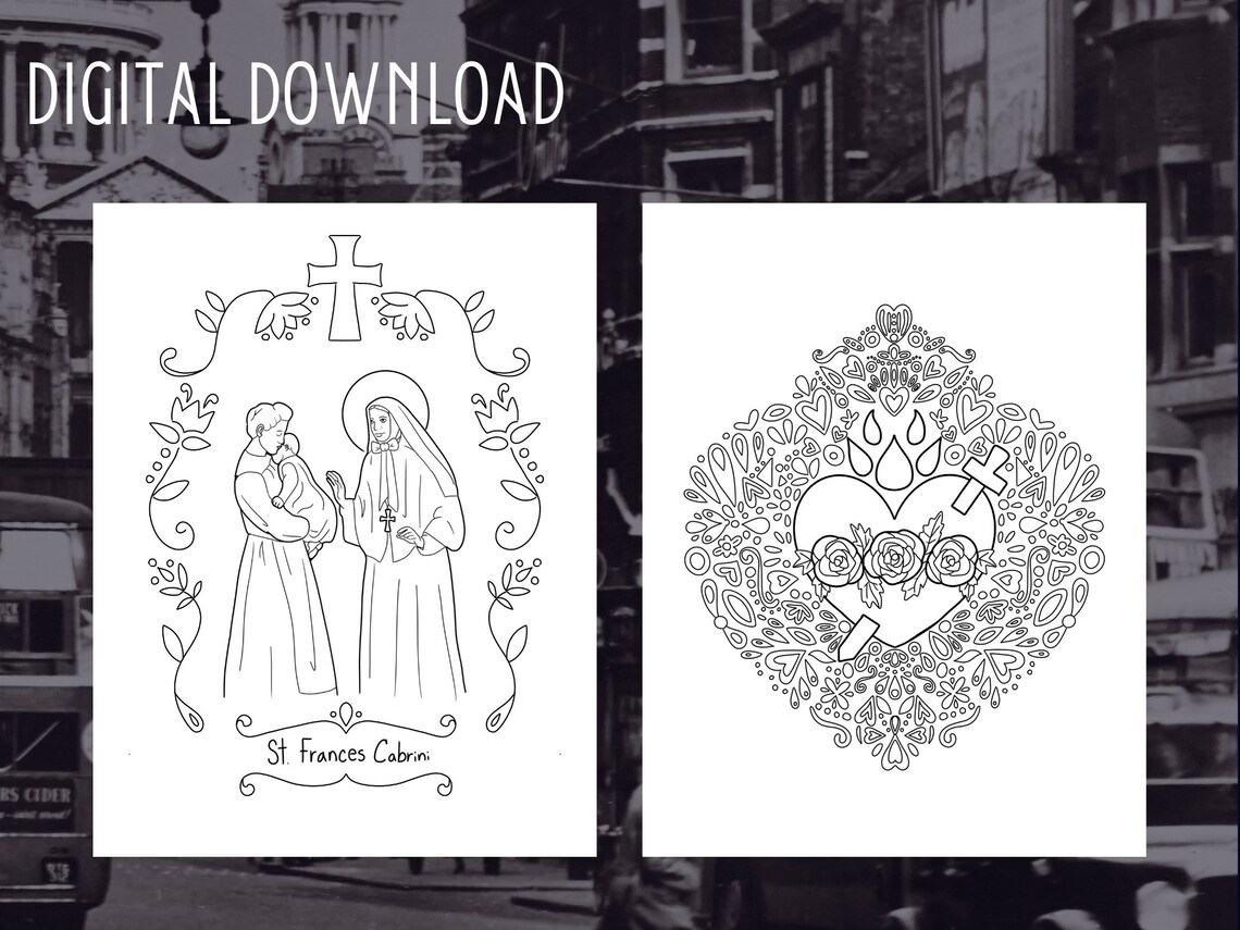 Catholic Coloring Pages - Saint Frances Cabrini - St. Frances Xavier ...