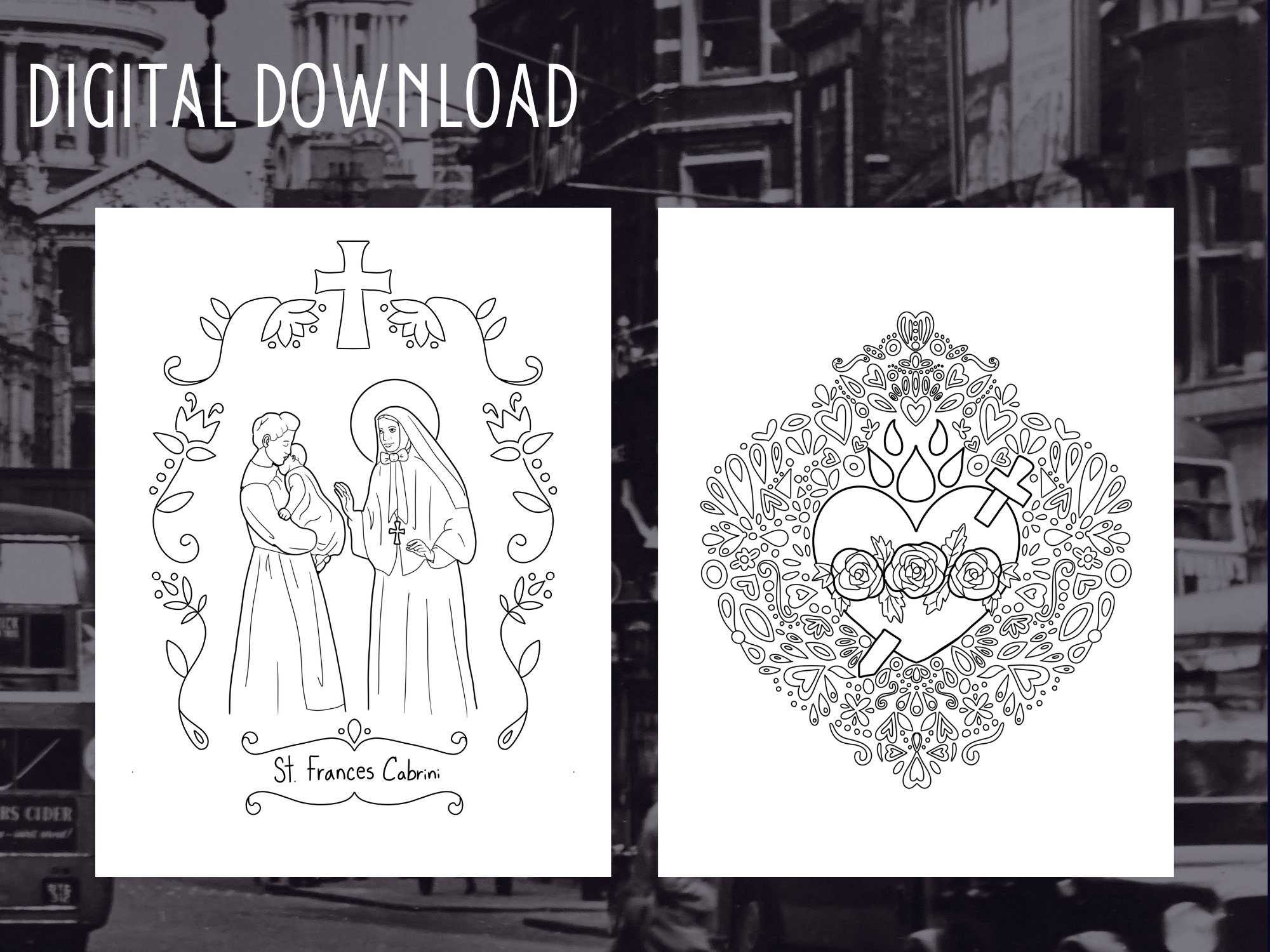 Catholic Coloring Pages - Saint Frances Cabrini - St. Frances Xavier ...
