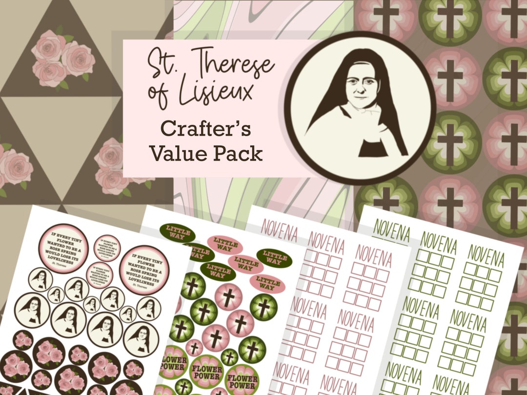 Catholic Bible Journaling Printable St. Therese of Lisieux Stickers ...