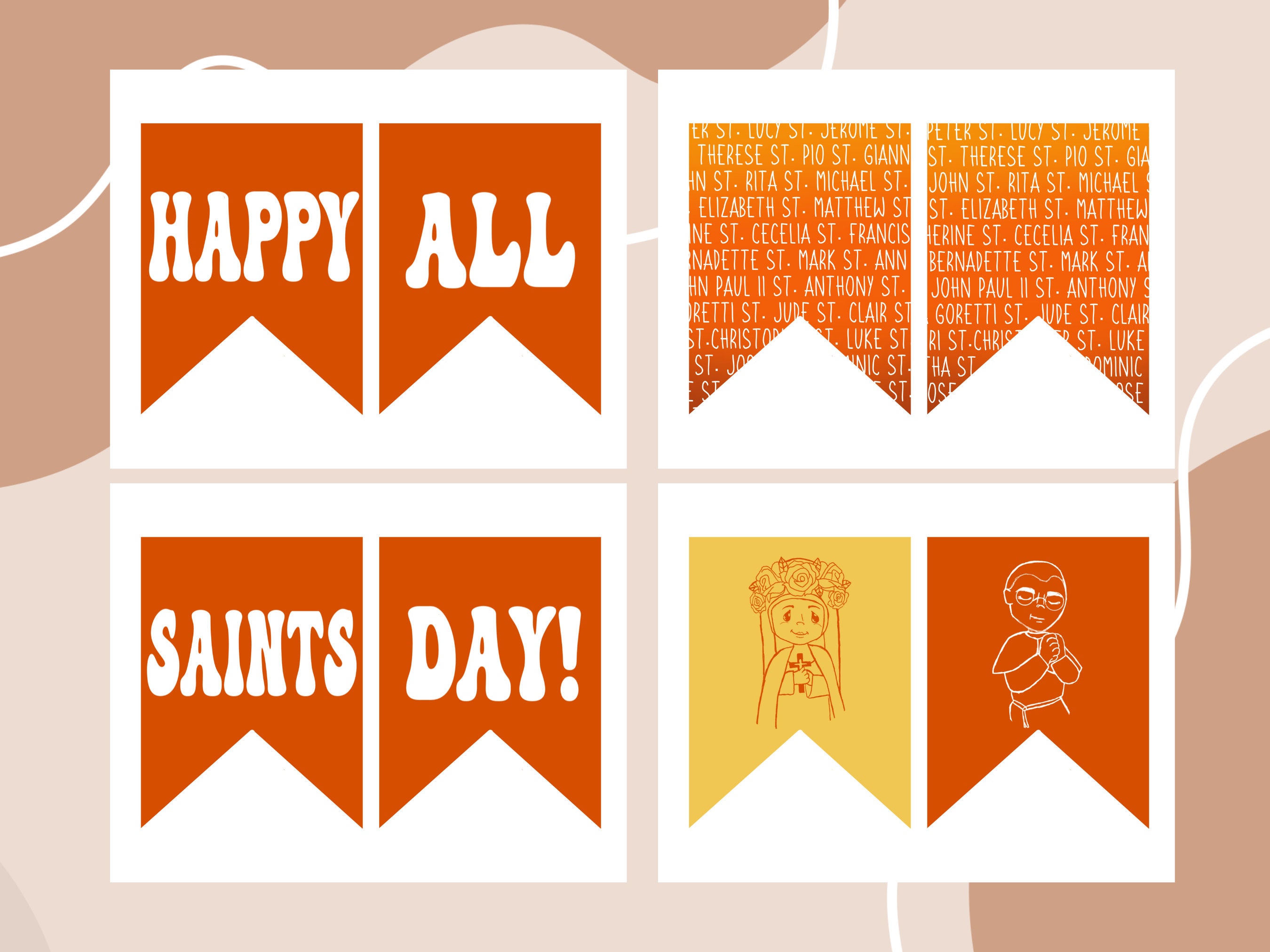 All Saints Day Coloring Pages Catholic All Souls Day Decor Halloween ...