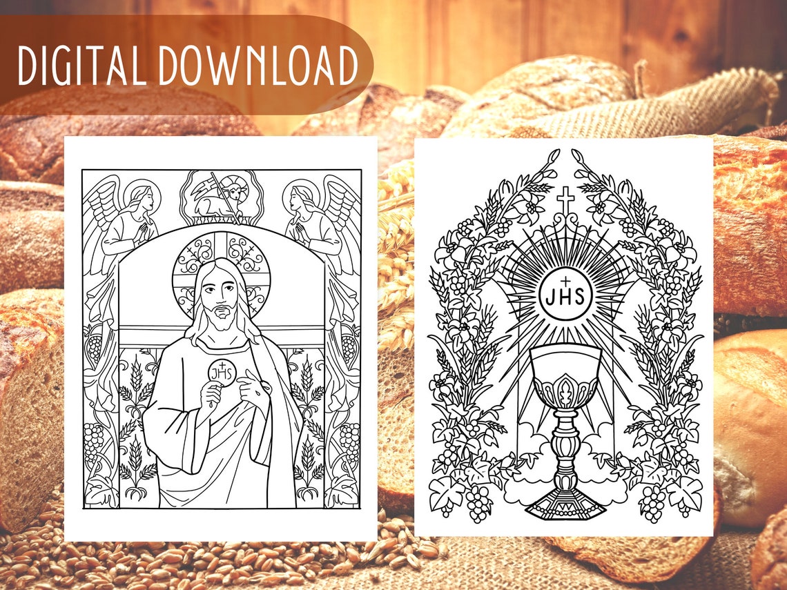 Corpus Christi Coloring Pages for Catholic Kids Projects for Homeschool ...