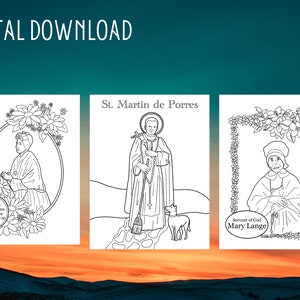 Black Catholic Saints Coloring Pages Black History Catholic Coloring ...
